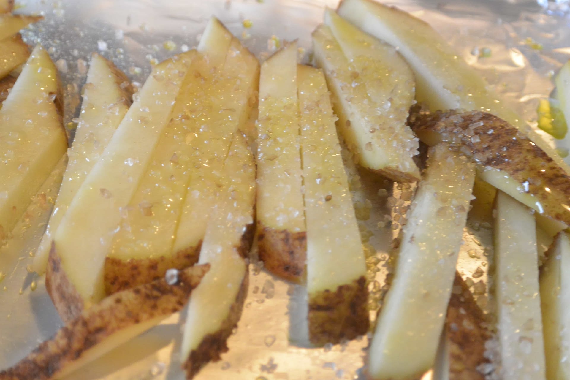 Crunchy Oven Baked French Fries with Parmesan Cheese